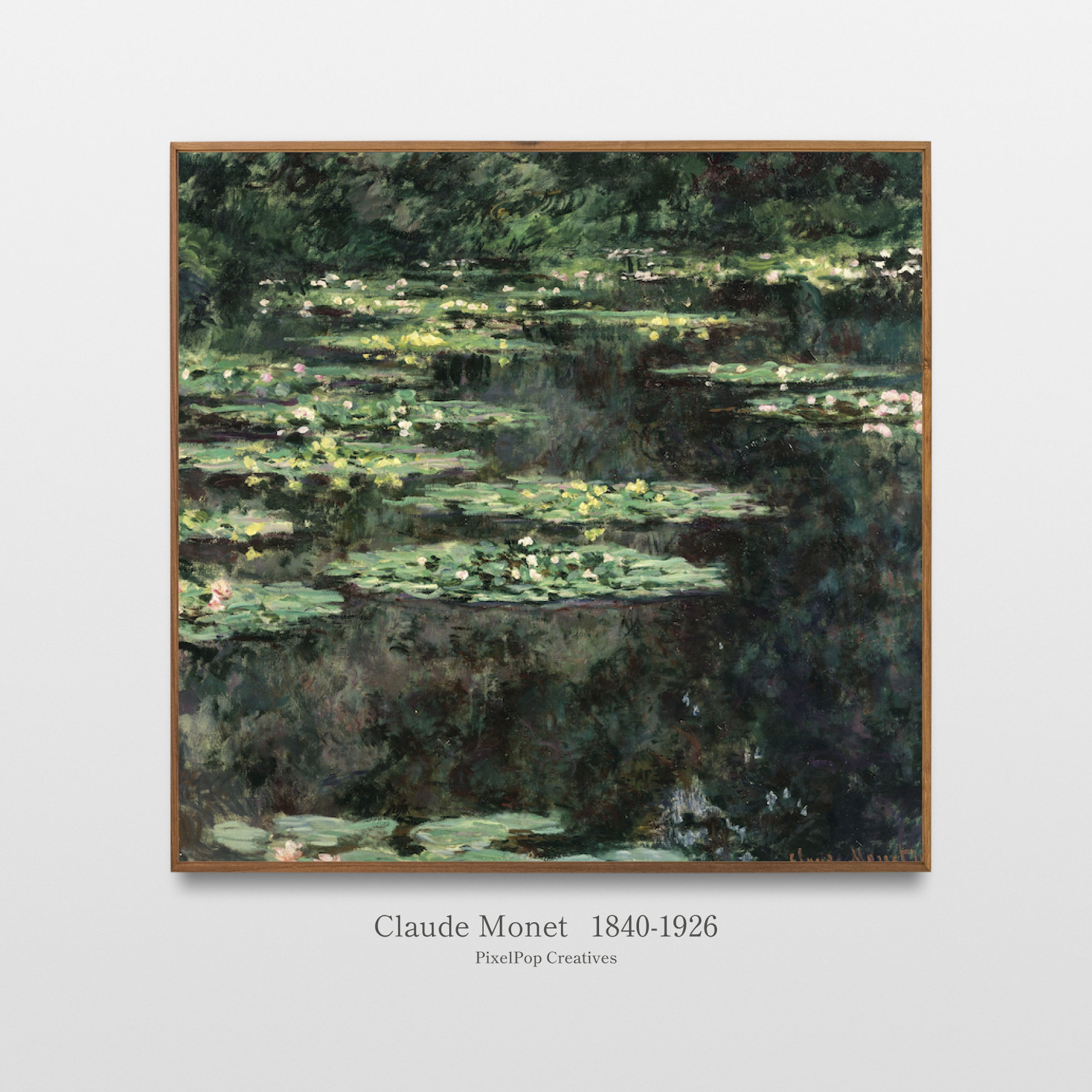 Claude Monet Water Lilies 1904,classic French Impressionist Landscape ...