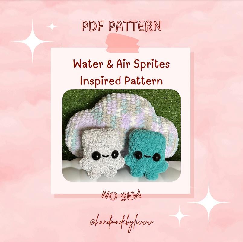 Water and Air Sprite Inspired PDF Crochet Pattern - Etsy