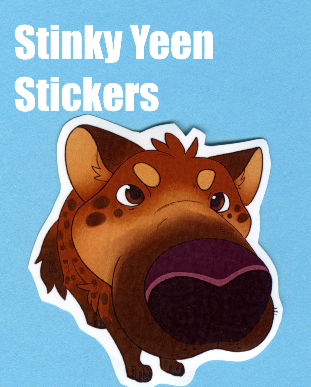 Hyena/yeen Snout Furry Sticker - Etsy