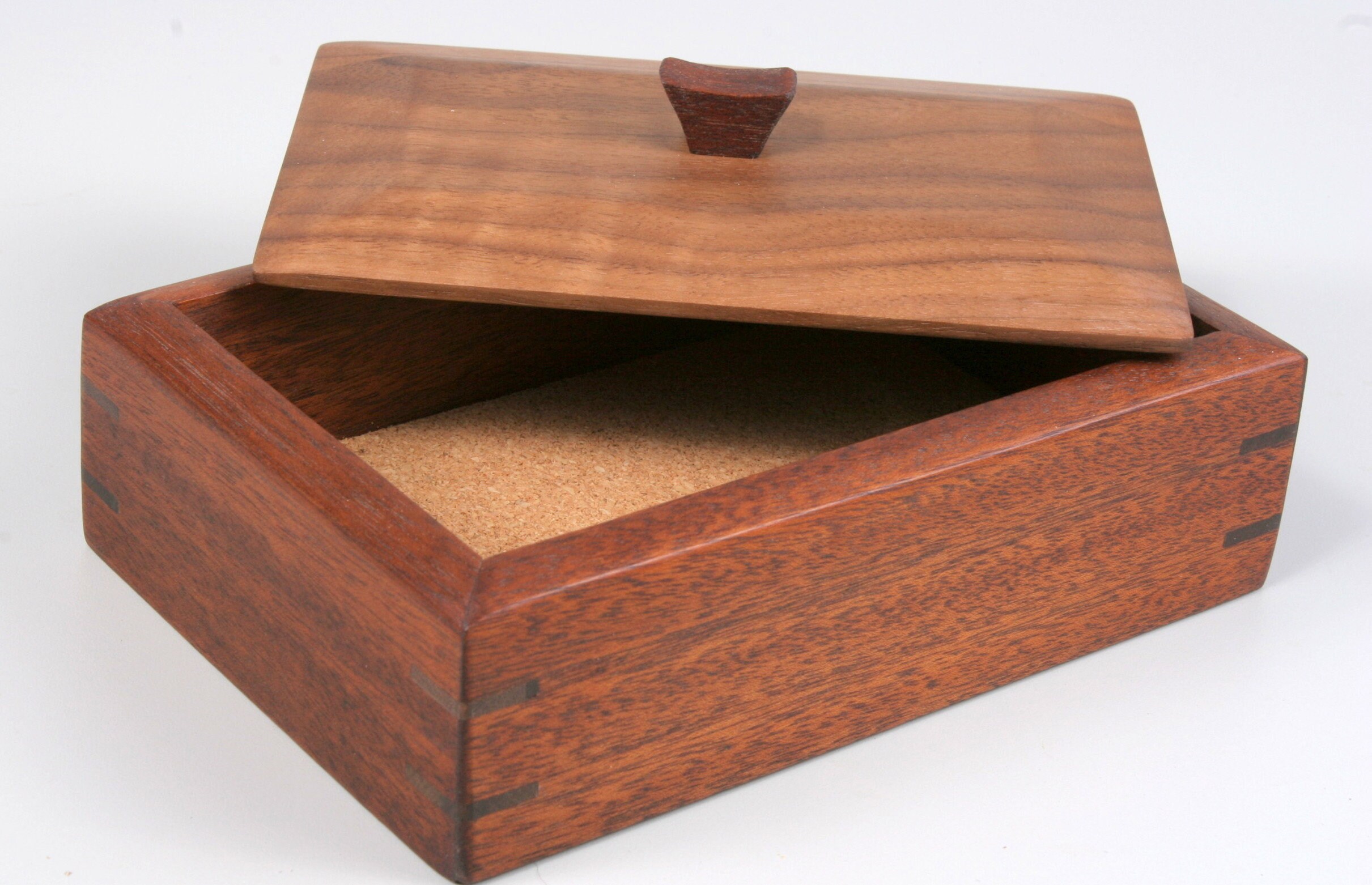 Decorative Box Walnut and Mahogany Box Valet Box Keepsake Box - Etsy
