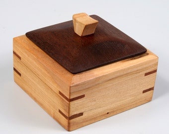 Decorative Box Walnut and Mahogany Box Valet Box Keepsake Box - Etsy