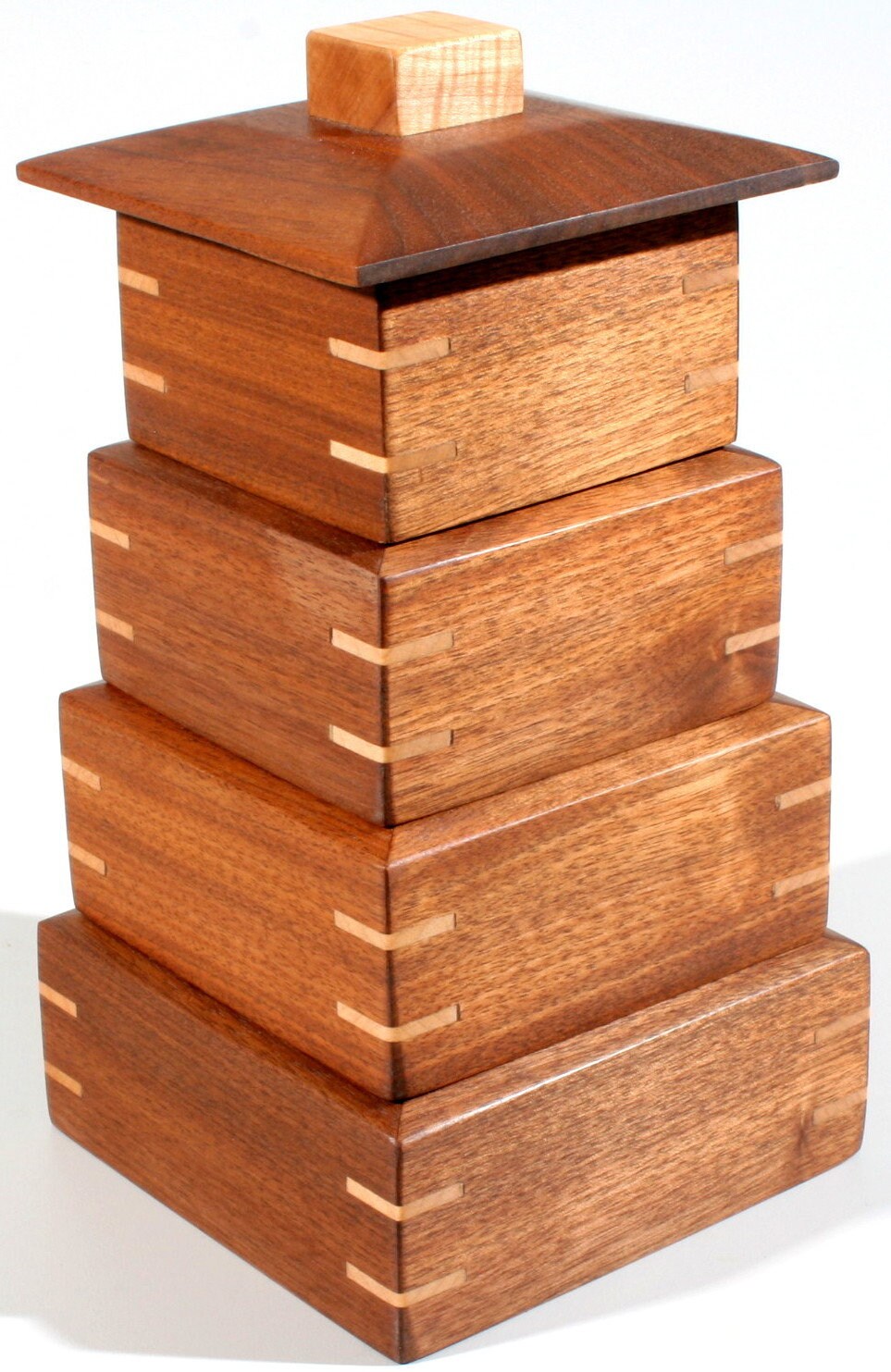 Pagoda Box |wood Box | Keepsake | Jewelry | Valet Box - Etsy