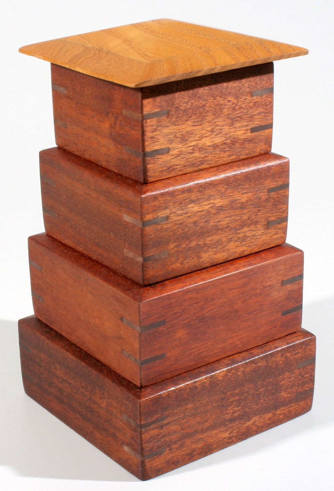 Pagoda Box |wood Box | Keepsake | Jewelry | Valet Box - Etsy