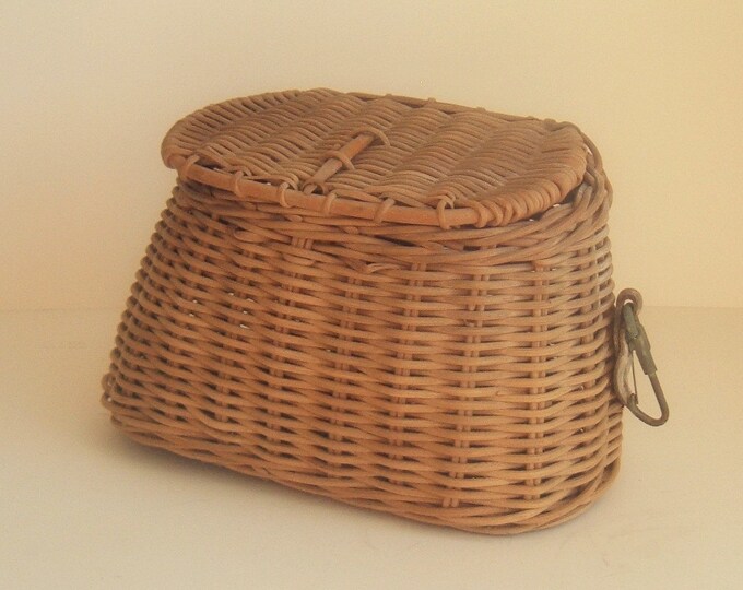 Small Vintage Fishing Creel - Etsy