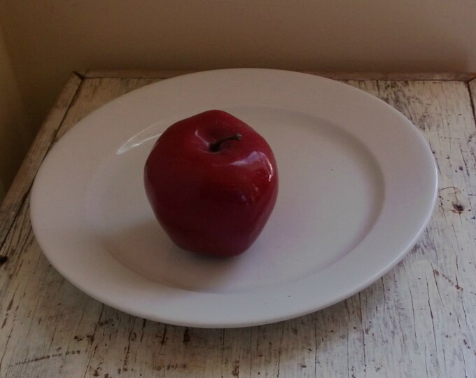 Antique Richard Alcock Burslem England White Ironstone Dinner Plate ...