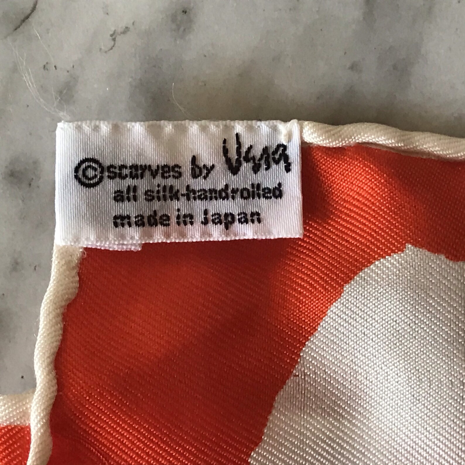 Vintage 1970s Vera oblong abstract mod silk scarf | Etsy