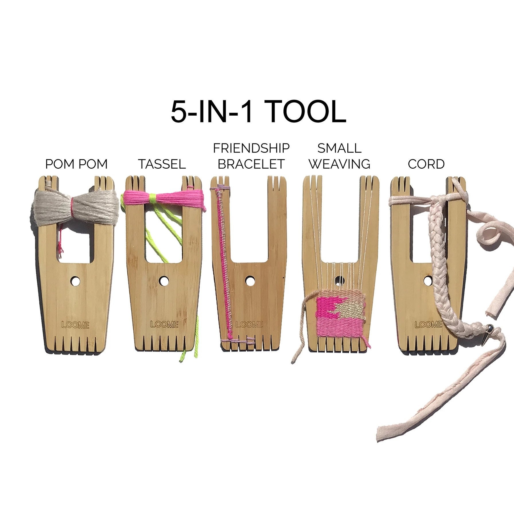 Pom Pom Maker, Pom Pom Making Tool, the Loome, Multi Size Tool for ...