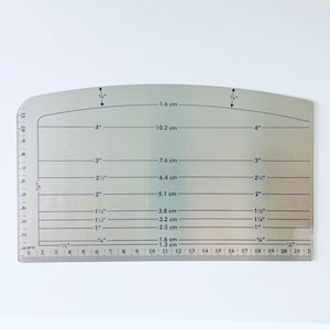 Dritz EZY Hem Gauge, Hemming Ruler, Sewing Ruler, Pressing Tool for ...