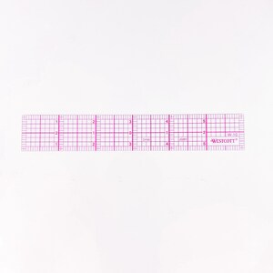 Sewing Ruler, Seam Allowance Guide, 6” X 1”, 8ths Graph Ruler, Clear ...
