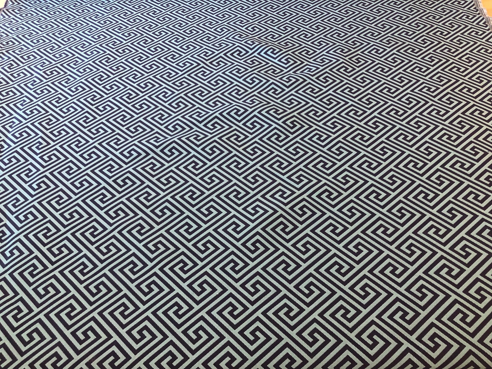 Blue Greek Key Fabric Indoor Outdoor Fabric Schumacher ST. - Etsy