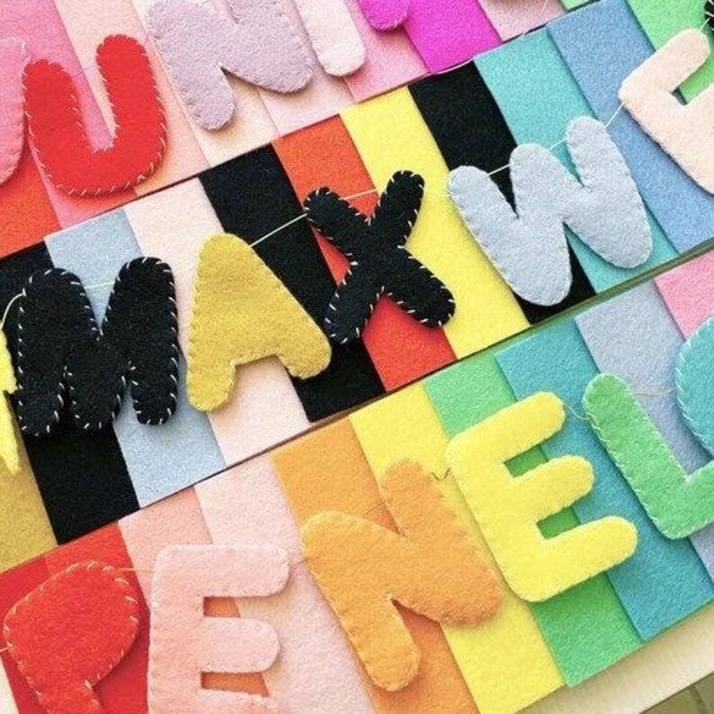 Felt Name Banner DIY Craft Kit for Personalized Banner - Etsy