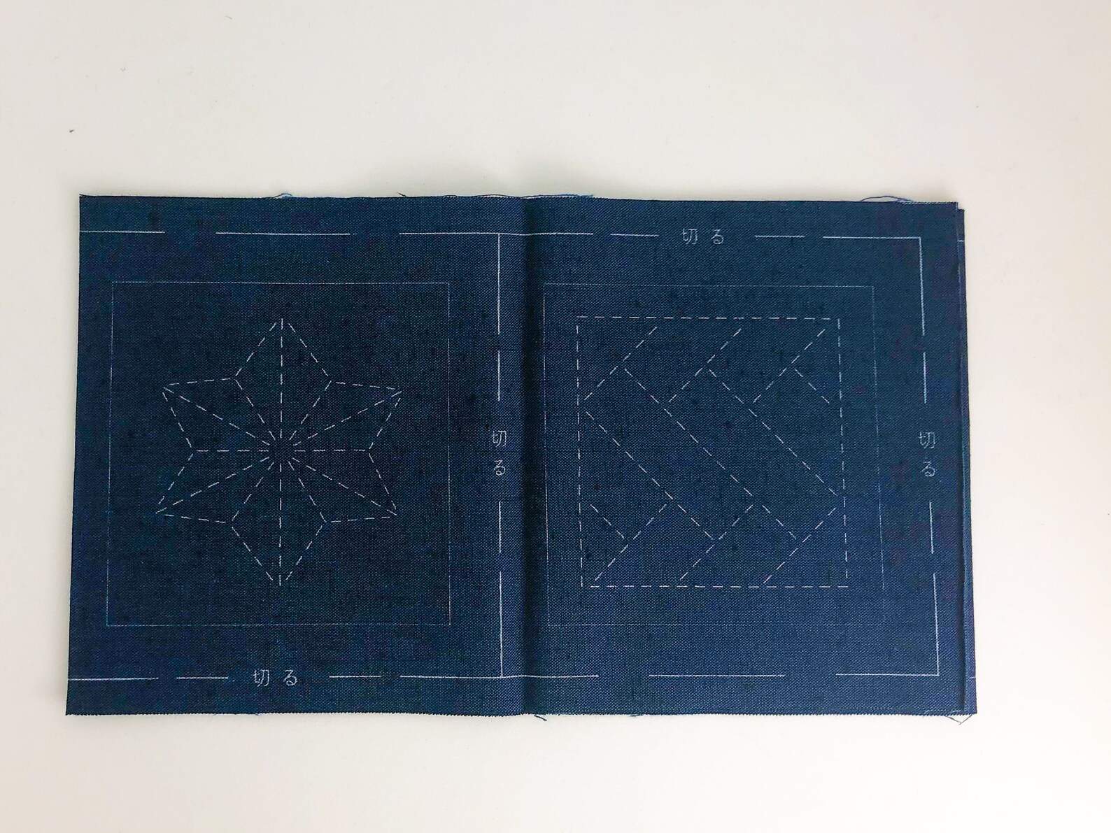 Sashiko Sampler Beginner Sashiko Kit 5 Preprinted Sashiko - Etsy