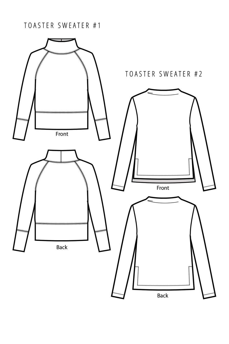 Toaster Sweater by Sew House Seven Paper Sewing Pattern | Etsy