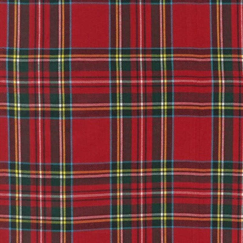 Royal Stewart Black Tartan Fabric - Etsy