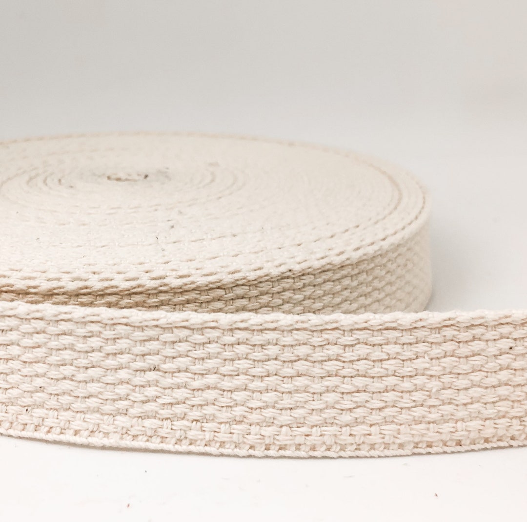 1 Inch Heavy Cotton Webbing, Tote Bag Straps, One Inch Belting, One ...