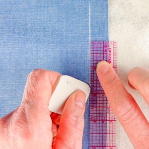Sewing Ruler, Seam Allowance Guide, 6” X 1”, 8ths Graph Ruler, Clear ...