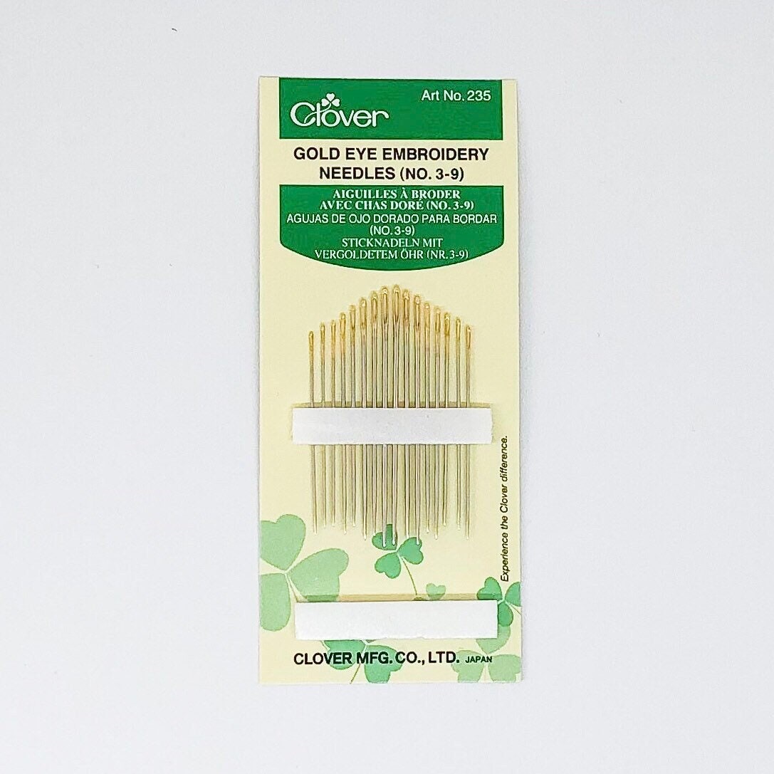Hand Sewing Needles, Large Eye Needles, Embroidery Needles, Clover Gold ...