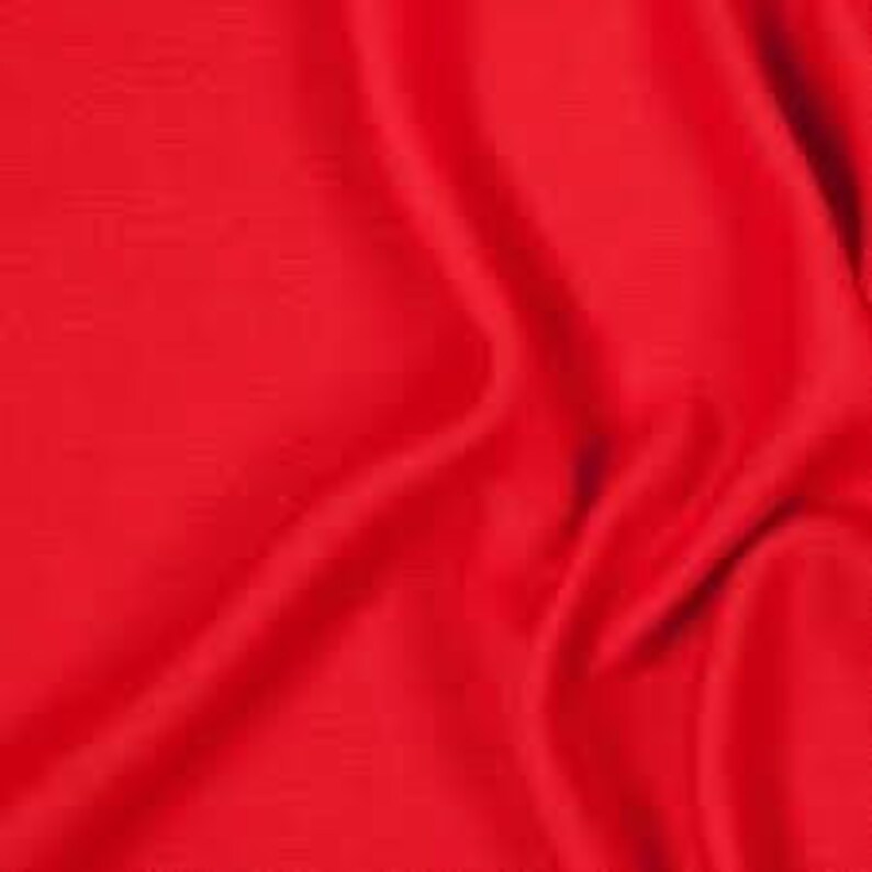 Red Crepe Fabric Lightweight Polyester Crepe Fabric by the - Etsy