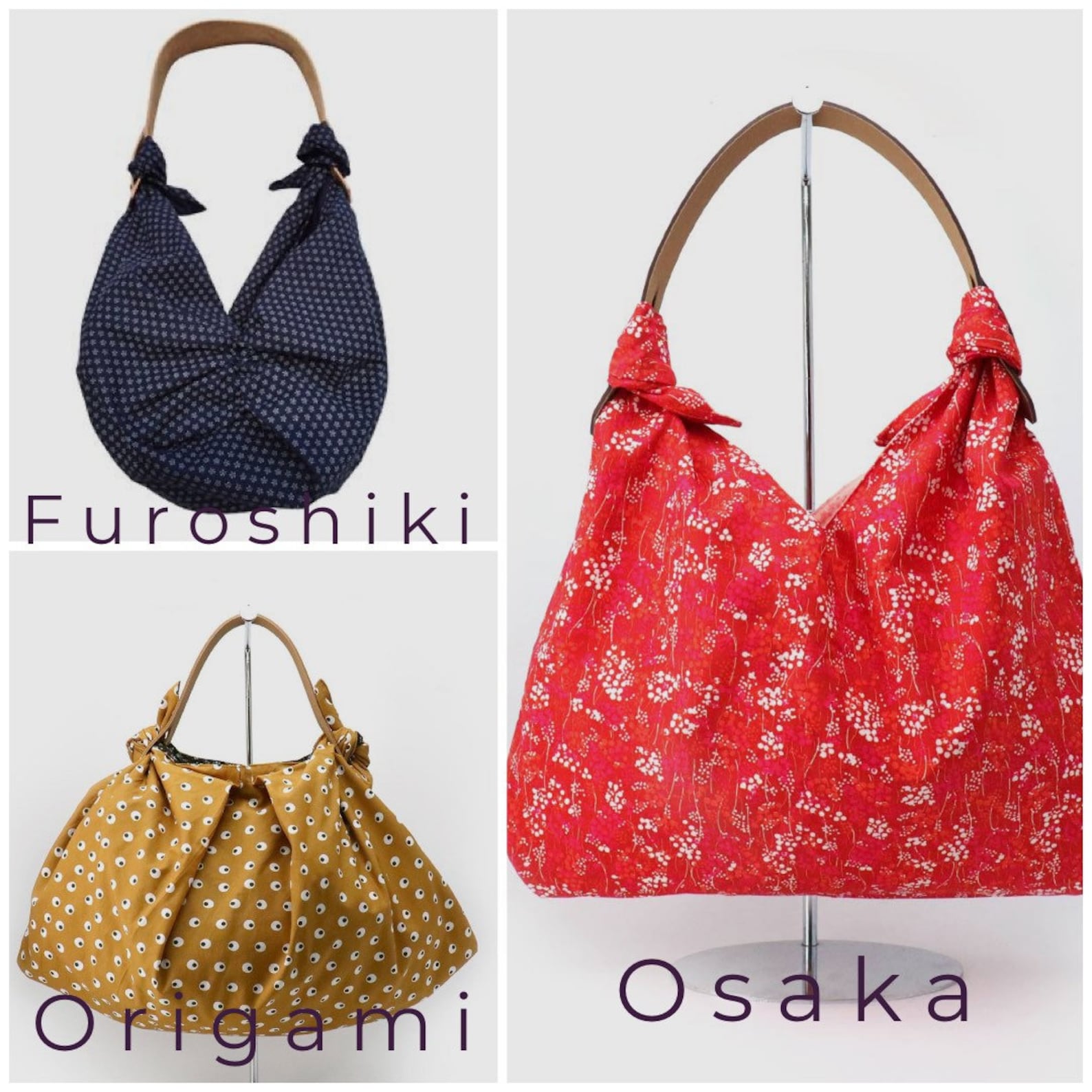 Furoshiki Bag Pattern Sewing Pattern for Miyako Bags in 10 - Etsy