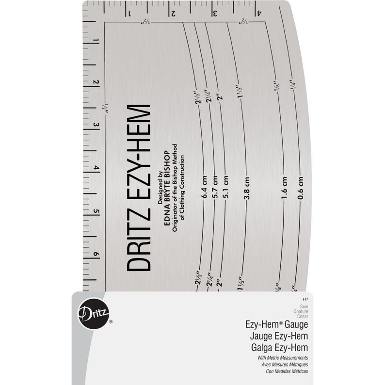 Dritz EZY Hem Gauge Hemming Ruler Sewing Ruler Pressing - Etsy