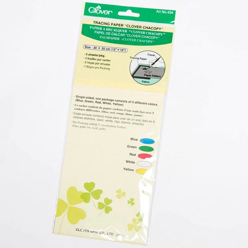 Dressmakers Tracing Paper, Carbon Paper, Clover Chacopy Tracing Paper ...