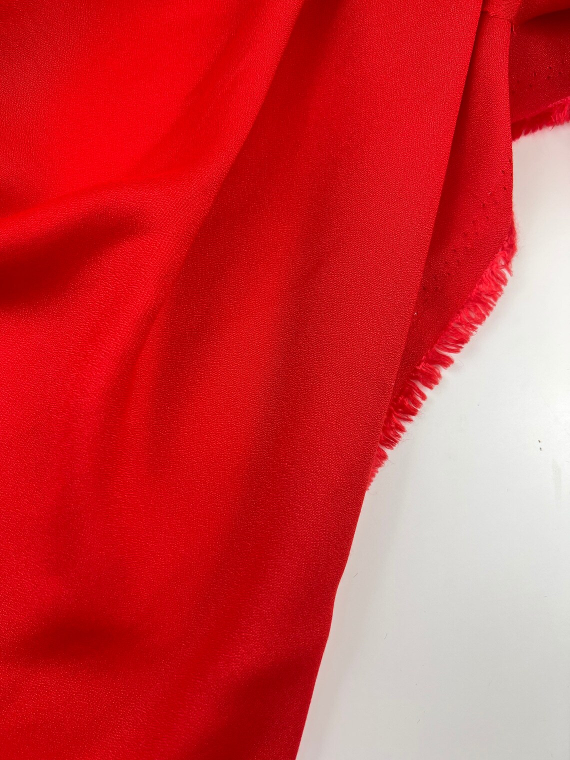 Red Crepe Fabric Lightweight Polyester Crepe Fabric by the - Etsy