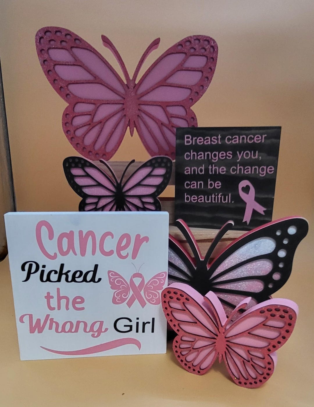 Breast Cancer Awareness Decoration - Etsy
