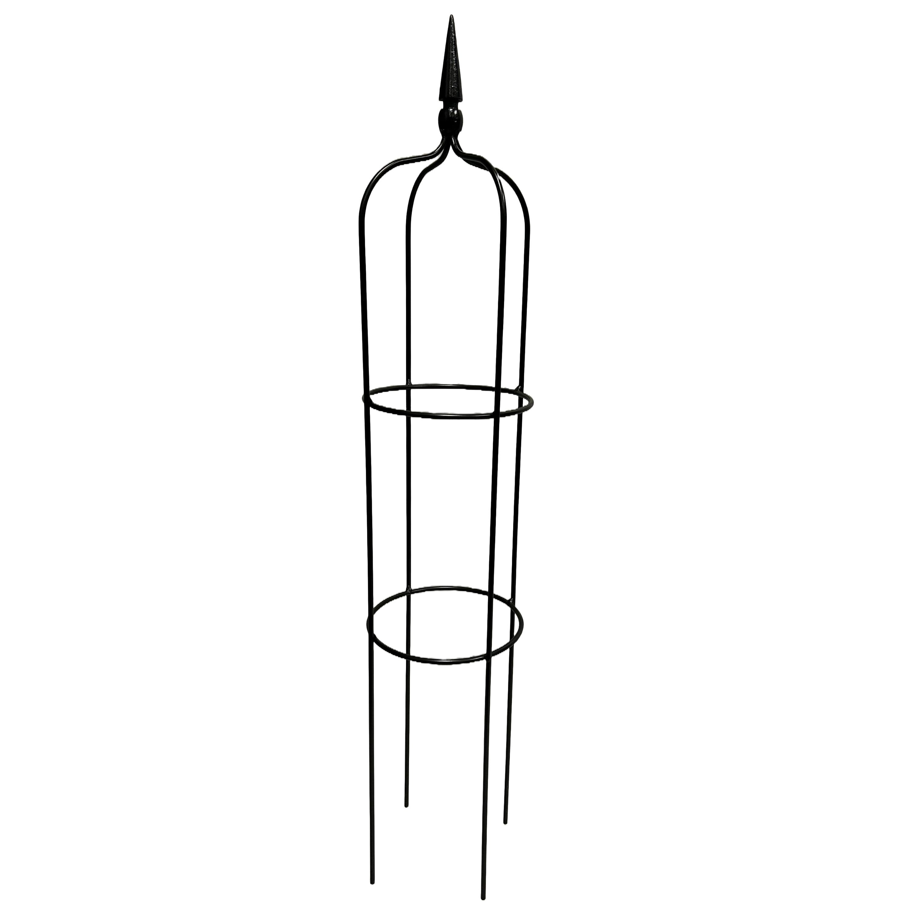 Garden Obelisk - Indoor/outdoor Trellis - Heavy Duty Steel & Cast Iron ...