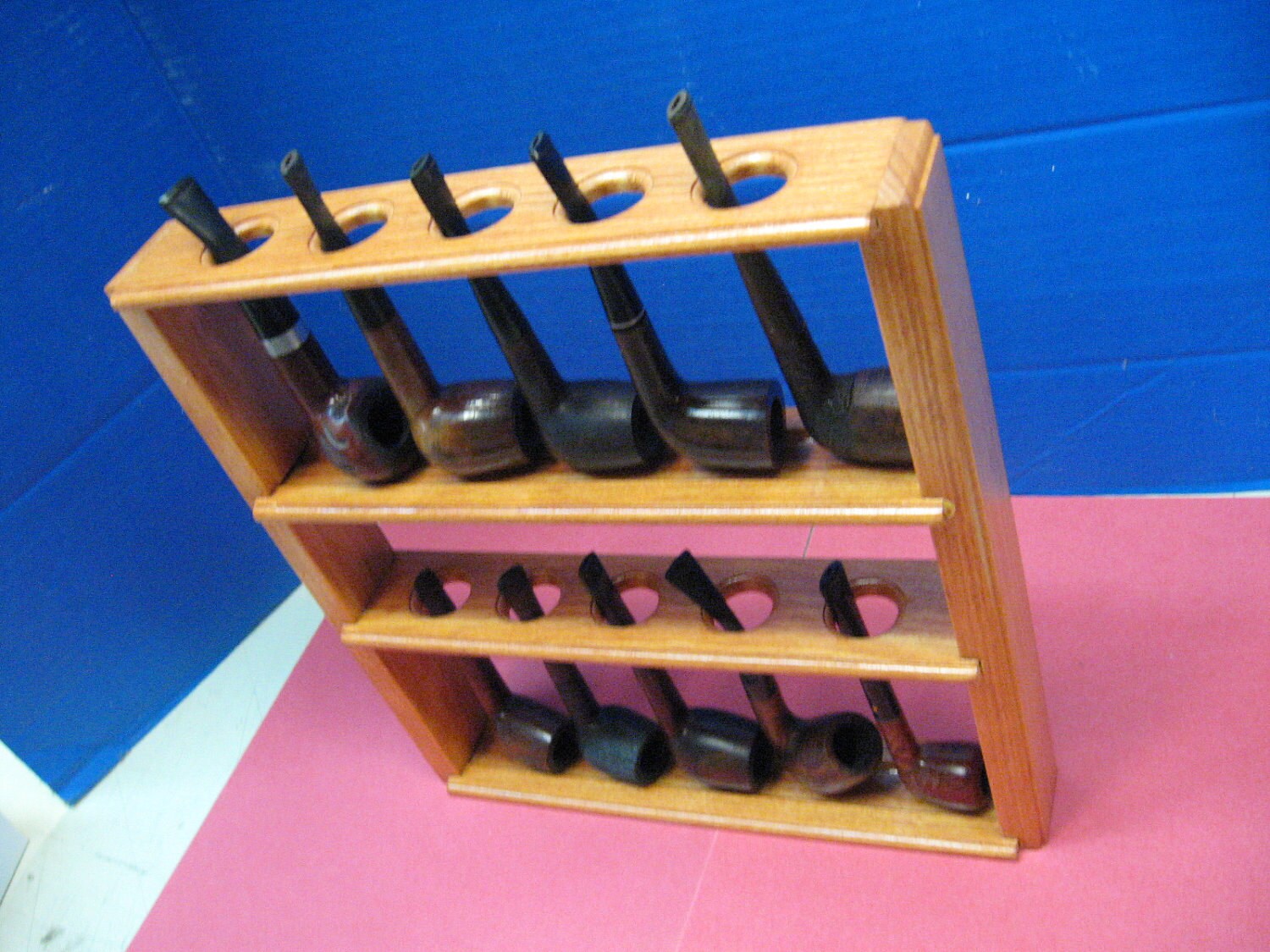 Pipe Rack Pipe stand Holds 10 Pipes Smoking Tobacco Pipe New | Etsy