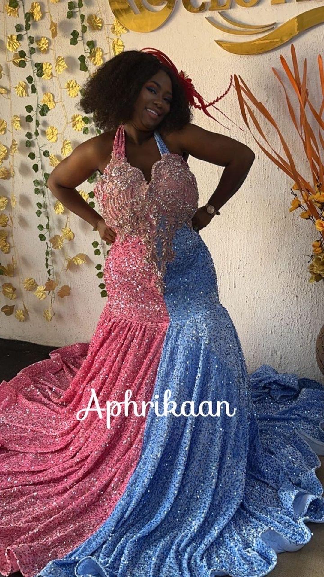 Beautiful Sequin Stone Prom Dress - Etsy