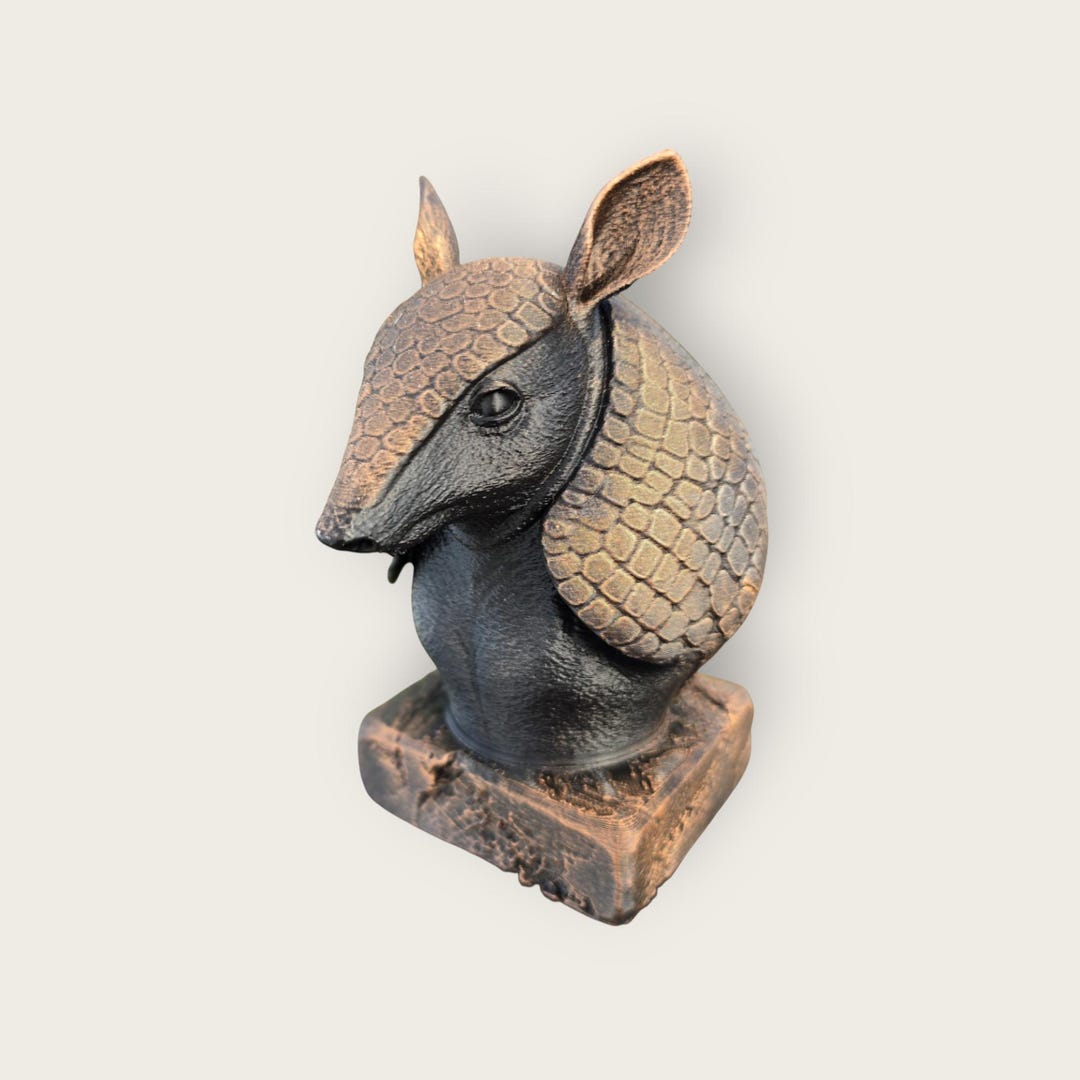 Bust of an ARMADILLO Statue - Home Decor Lover Handpainted Ornament - Etsy