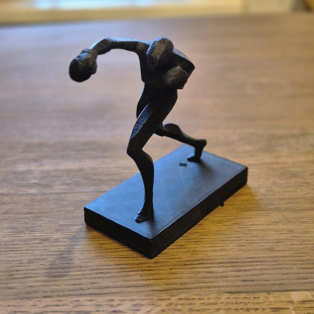 Unique Abstract Figurine - Boxing Boxer Player Gift Bookshelf Home Desk ...