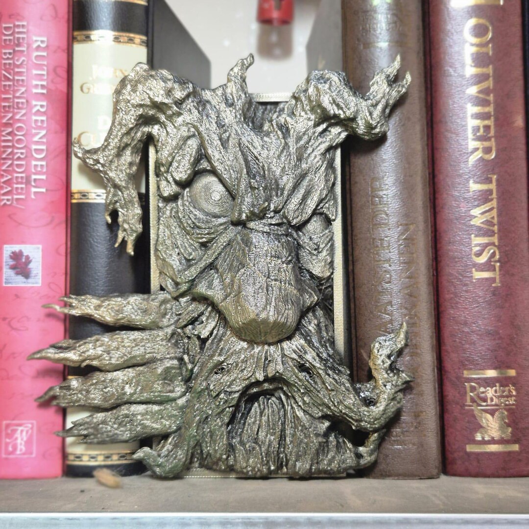 Unique Tree Book Nook - 3D Printed Bookshelf Decor Nature - Etsy