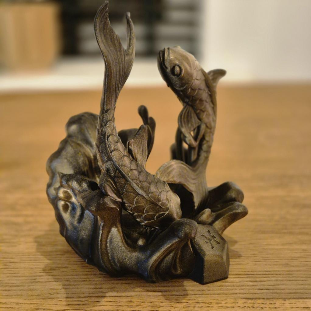 Elegant Pisces Figurine - Handcrafted Astrology Art - Birthday ...