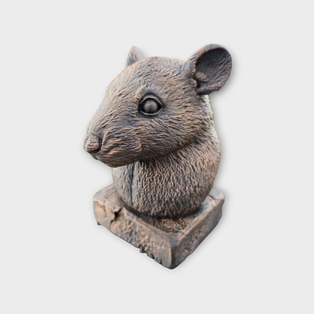 Bust of a Mouse Statue - Home Decor Animal Lover Gift Him Her ...