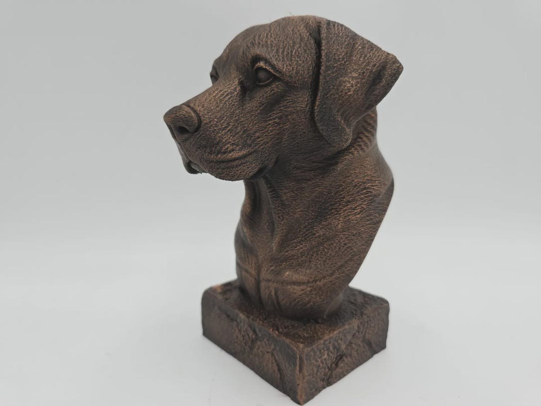Bust of a Labrador Statue - Home Decor Dog Lover Handpainted Ornament ...