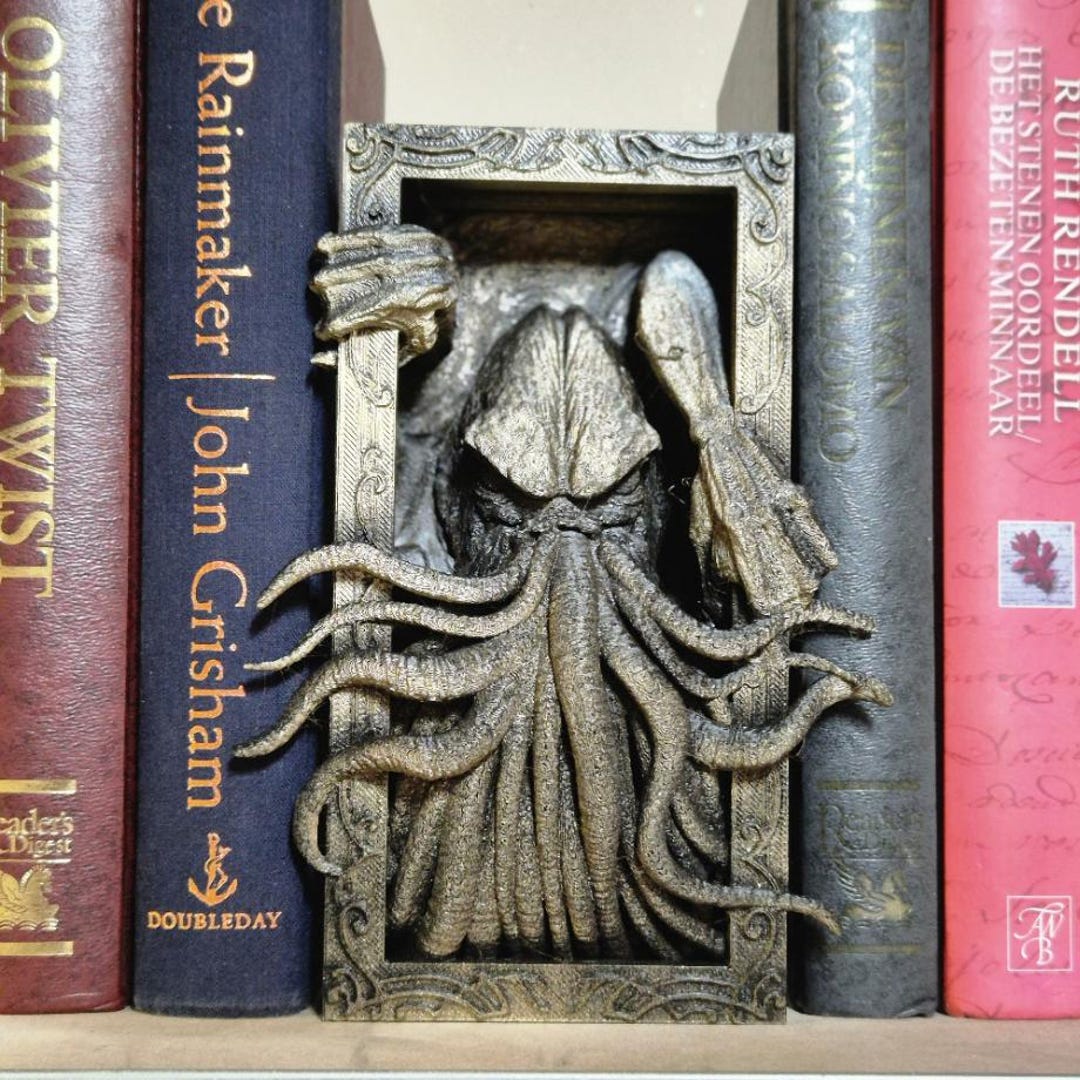 Cthulhu Book Nook - 3D Printed Lovecraftian Decor - Etsy