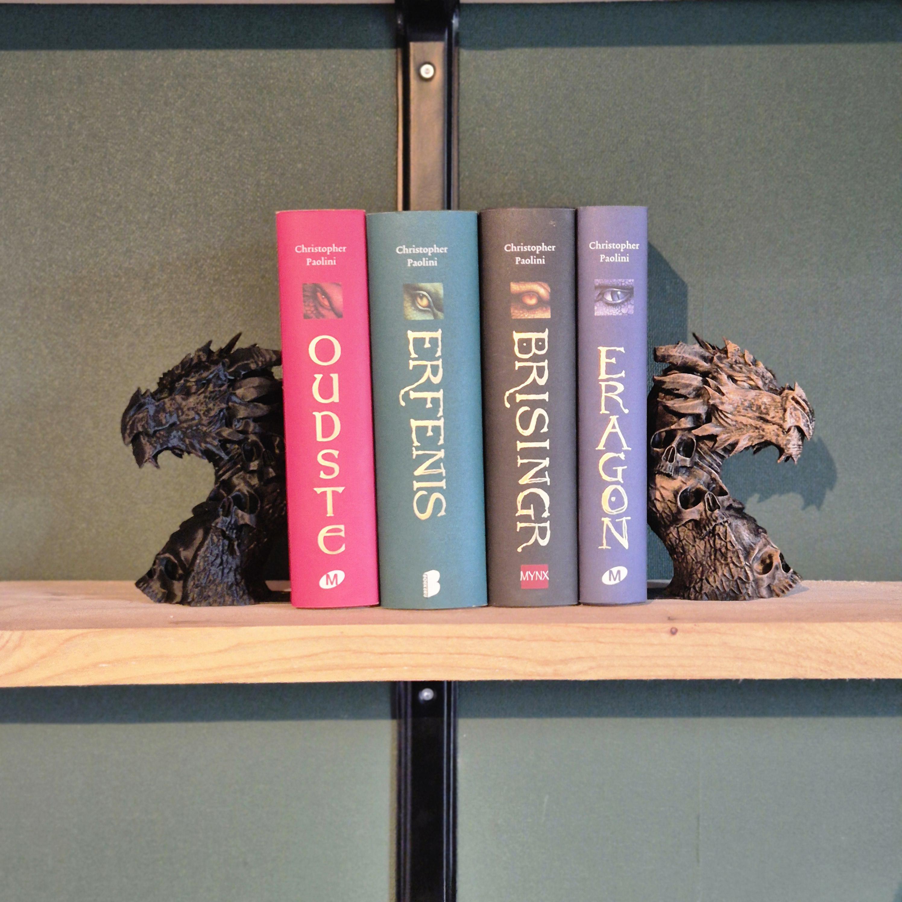 Dragon Bookends – Gothic & Fantasy Design - Bookshelf Decor - 3d ...