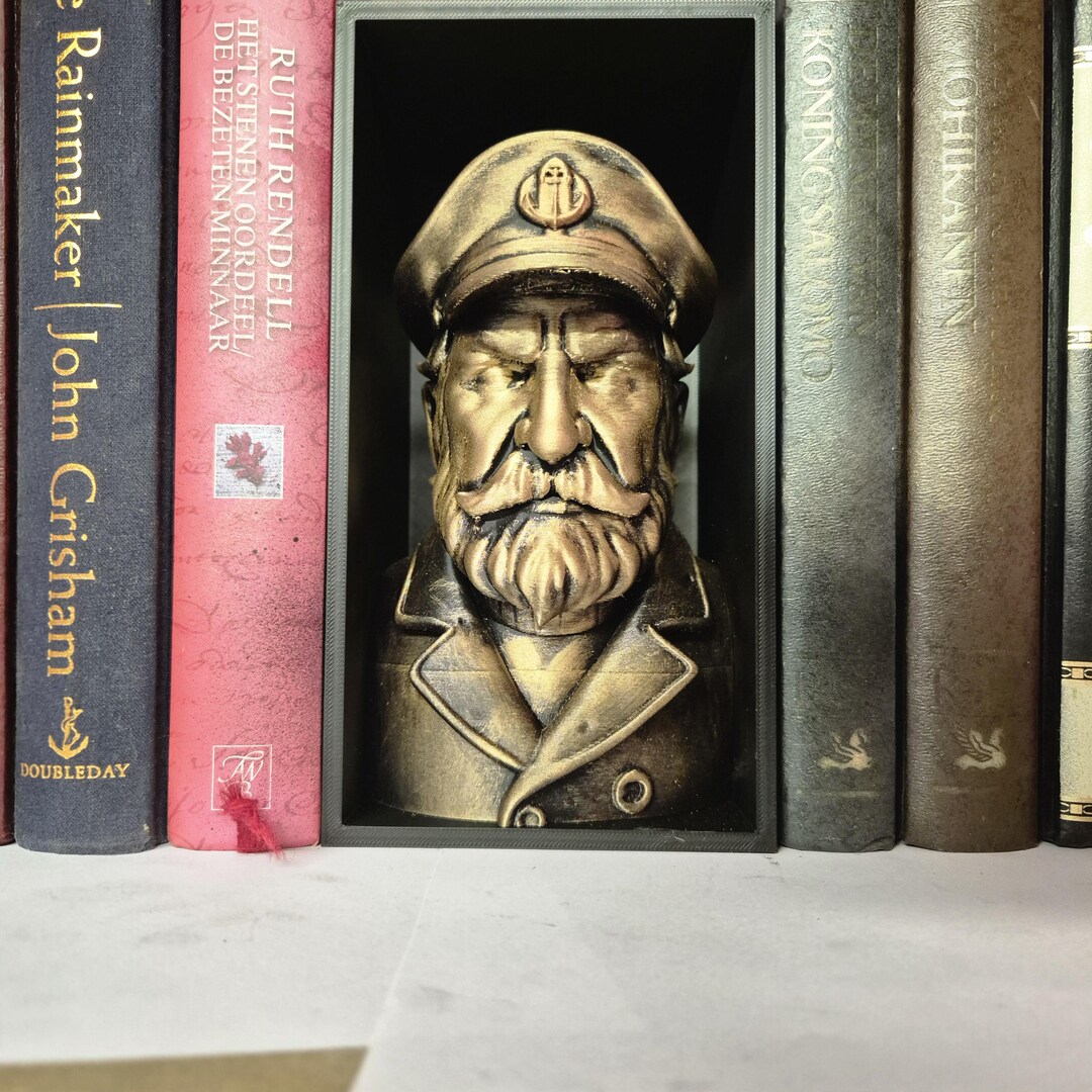 Nautical Ship Captain Sailor Book Nook - 3D Printed for Fantasy ...