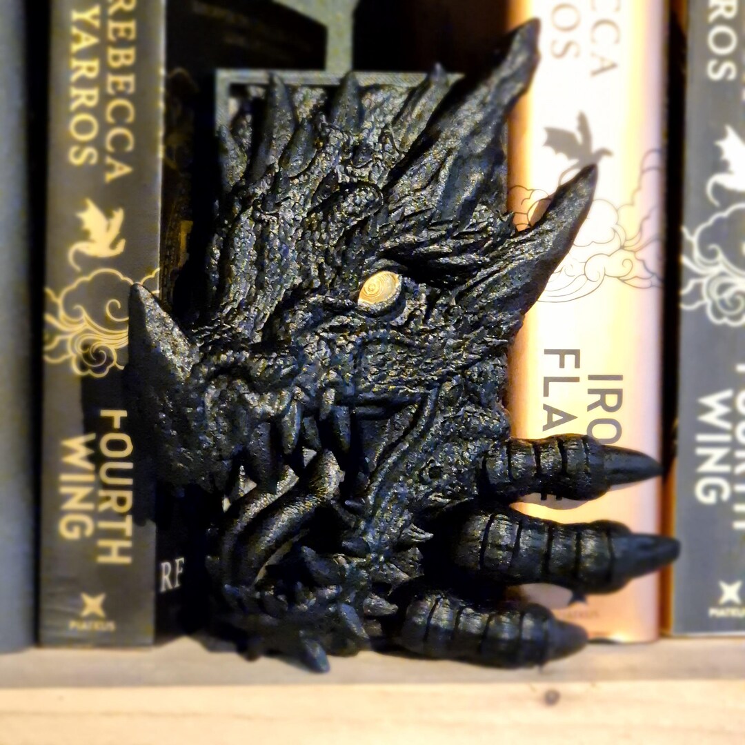 Magical Reading Nook Black Dragon Sculpture - Fairy Tale Decor - Etsy