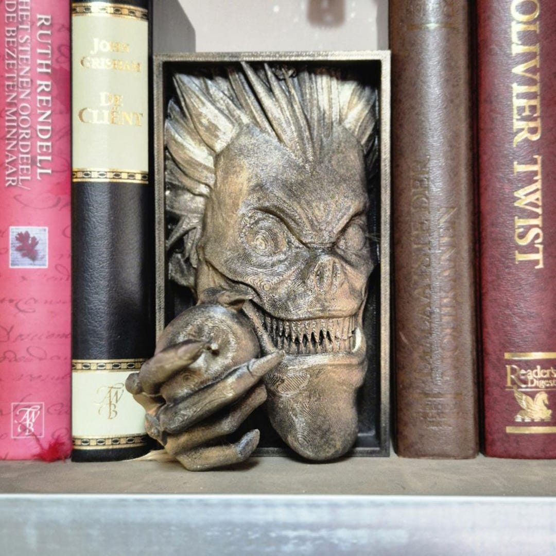 Unique Ryuk Book Nook 3D Printed Bookshelf Manga Anime Decor Bookend - Etsy