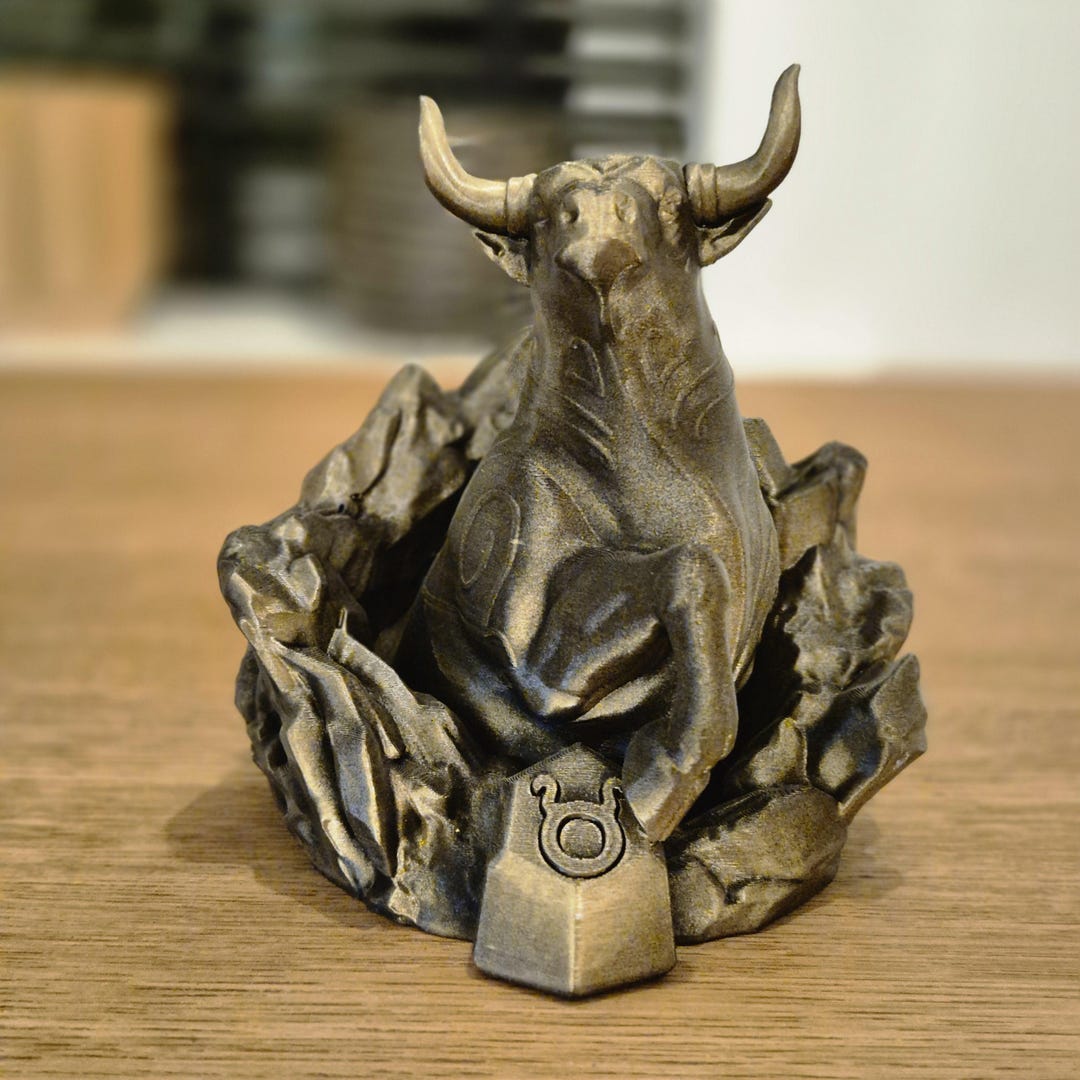 Elegant Taurus Zodiac Figurine - Handcrafted Astrology Art - Birthday ...