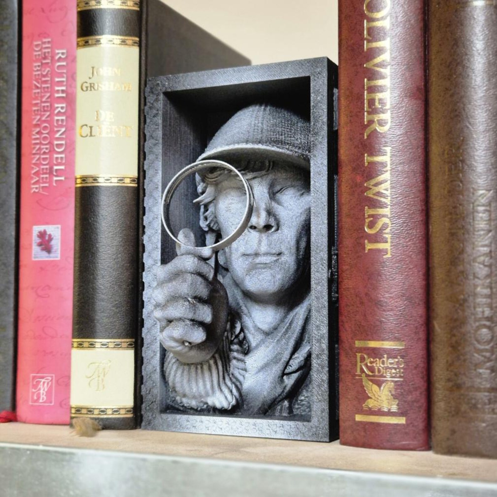 Sherlock Holmes Book Nook | Victorian Mystery Bookshelf Decor - Etsy