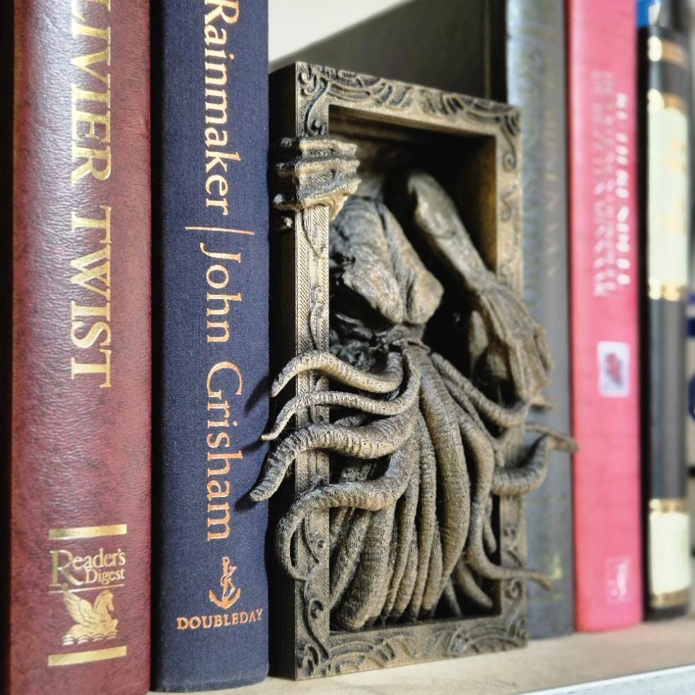 Cthulhu Book Nook - 3D Printed Lovecraftian Decor - Etsy