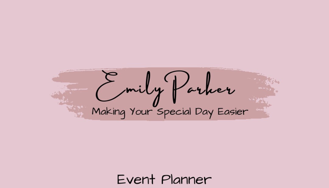 Editable Event Planner Business Cards - Etsy