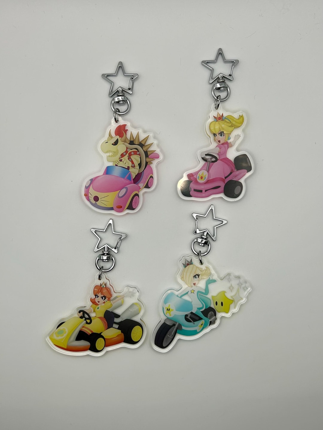 Mario Kart Princess Daisy Acrylic Charm Keychain - Etsy