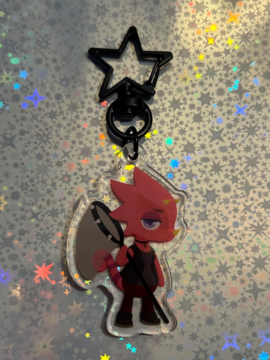 Animal Crossing Flick Lizard Acrylic Charm Keychain - Etsy
