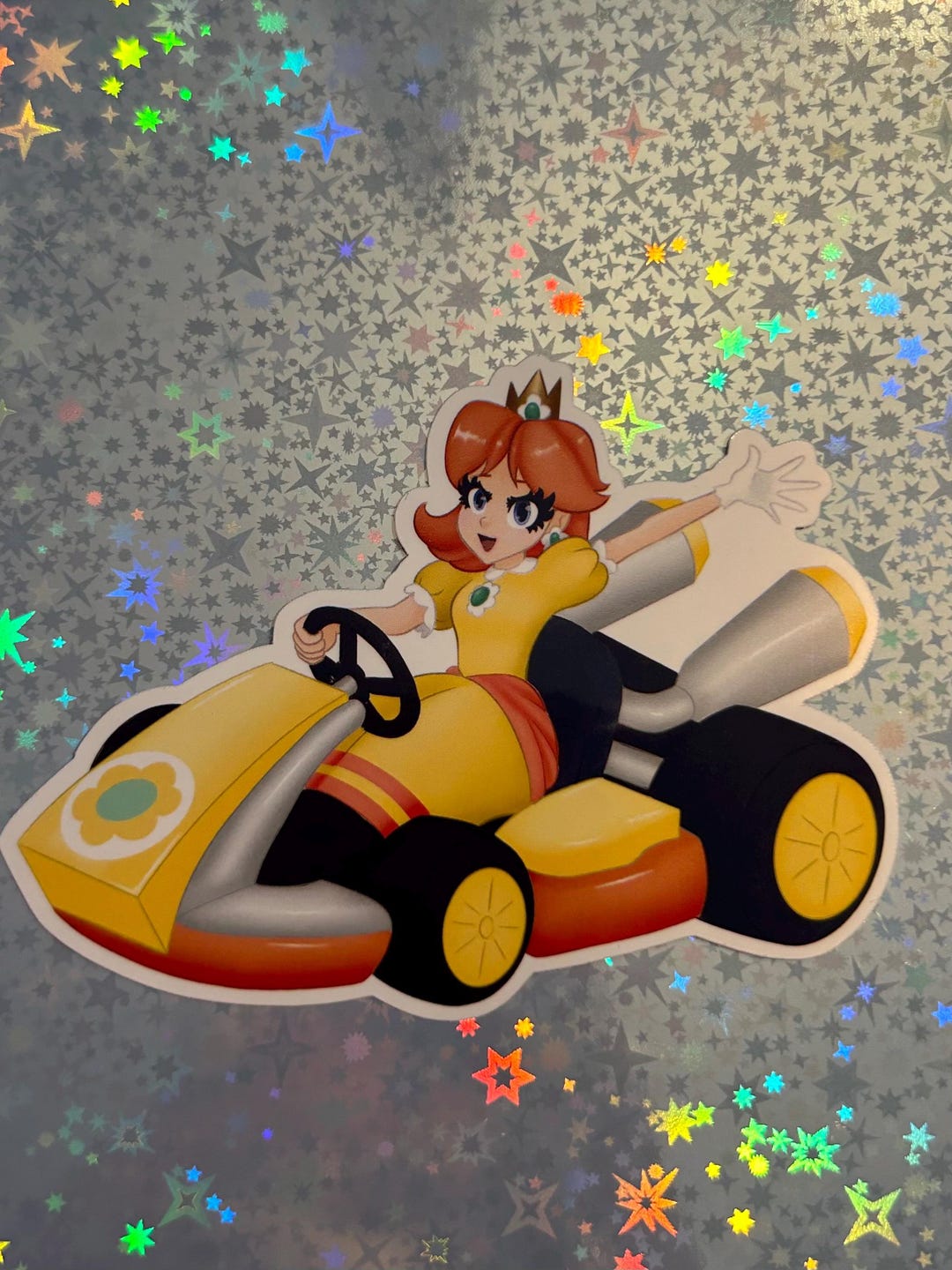 Daisy Mario Kart Vinyl Sticker - Etsy