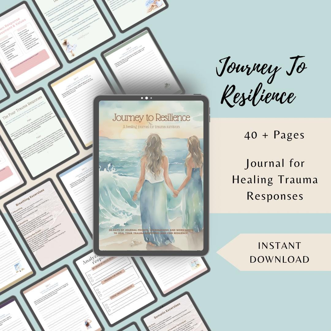 Journey to Resilience- Digital and Printable Journal for Healing Trauma ...