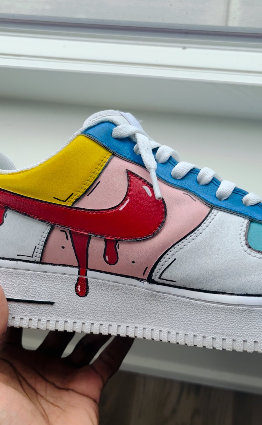 Cartoon AF1 Custom Handpainted Sneaker for Gift Box for Friend Sneaker ...